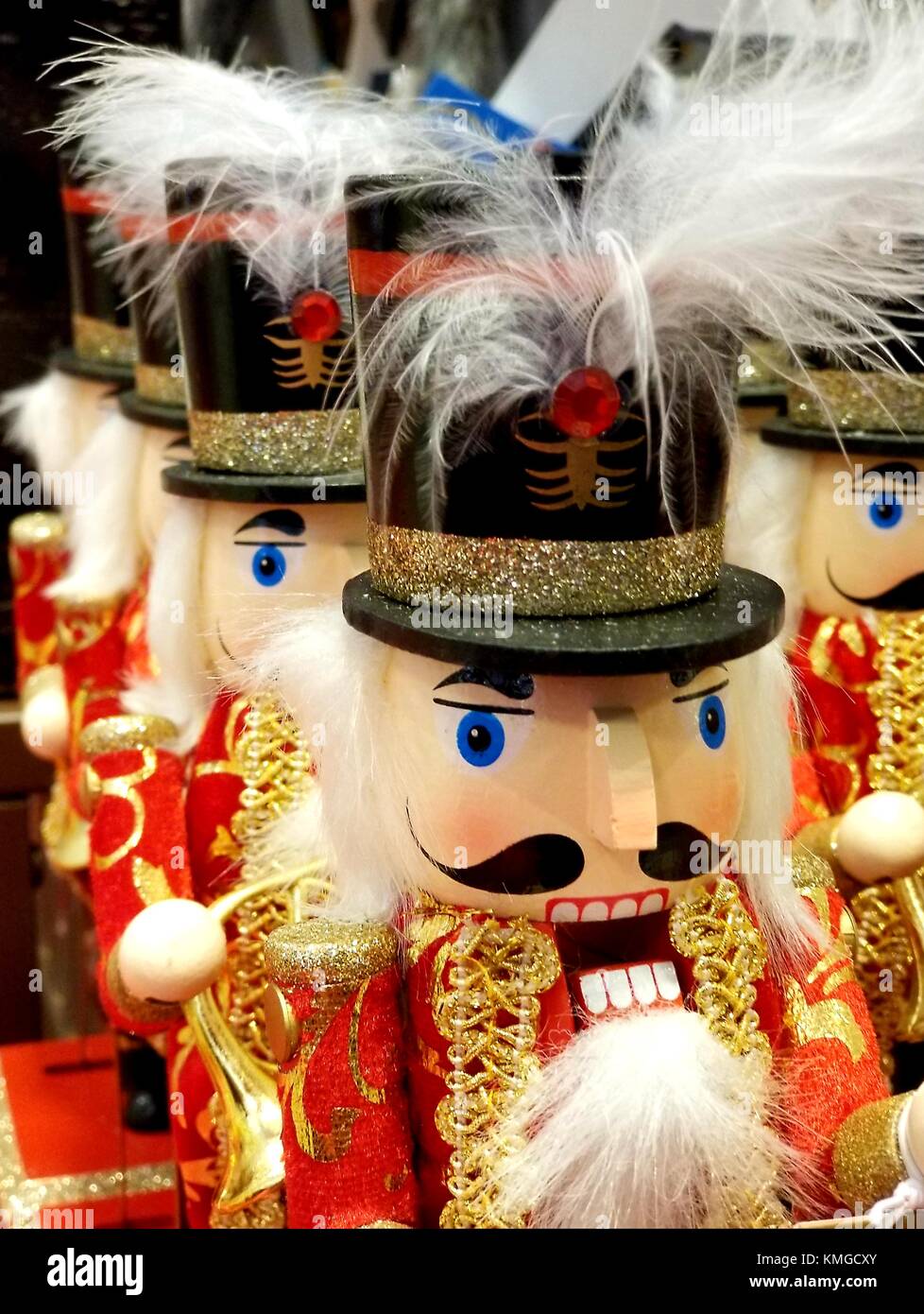 Nutcrackers in a row Stock Photo - Alamy