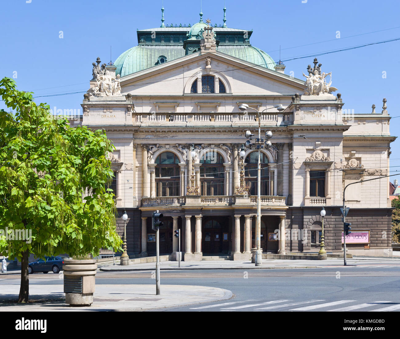 PLZEN, CZECH REPUBLIC - circa AUGUST - neo-renaissance J. K. Tyl ...