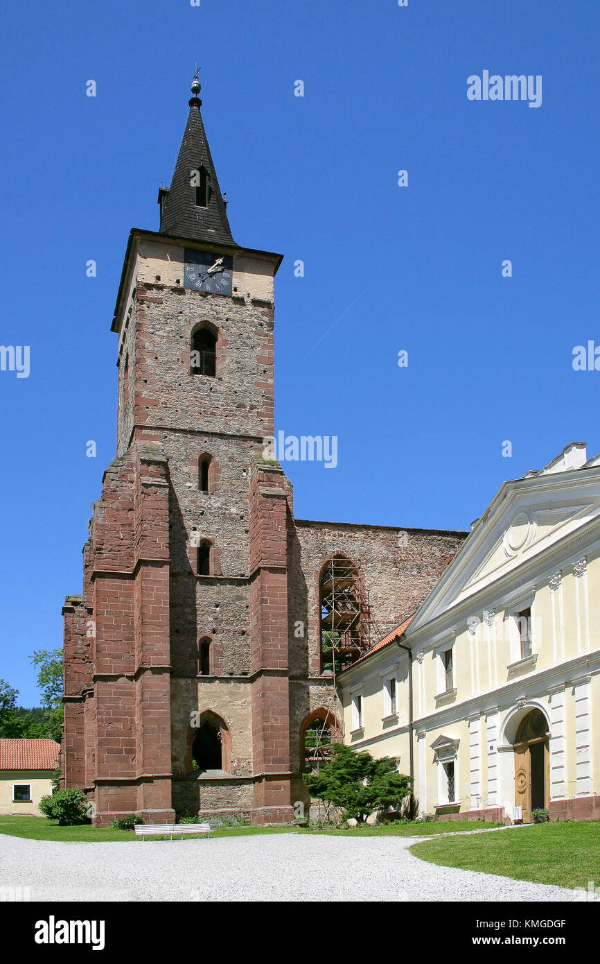 SAZAVSKY KLASTER, CZECH REPUBLIC - AUG 19 - Benedictine monastery from ...