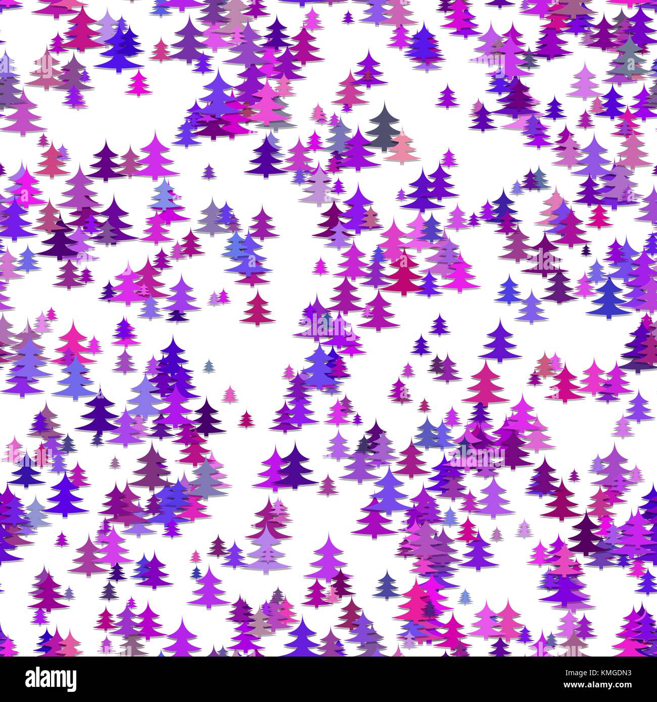 Abstract random pine tree pattern background - vector Christmas holiday ...