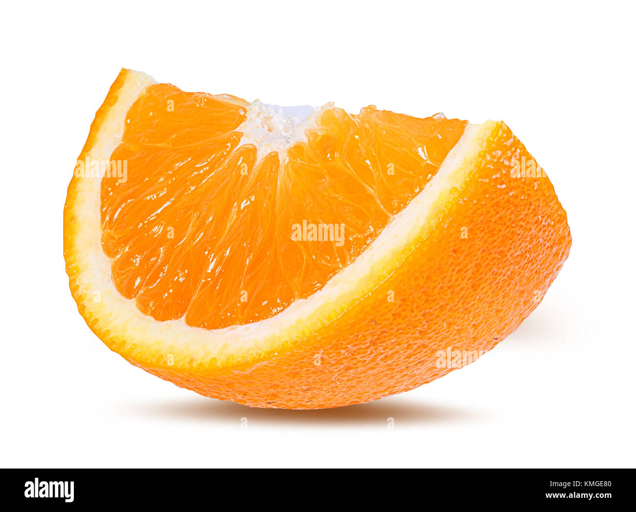 Ripe orange isolated on white background Stock Photo - Alamy
