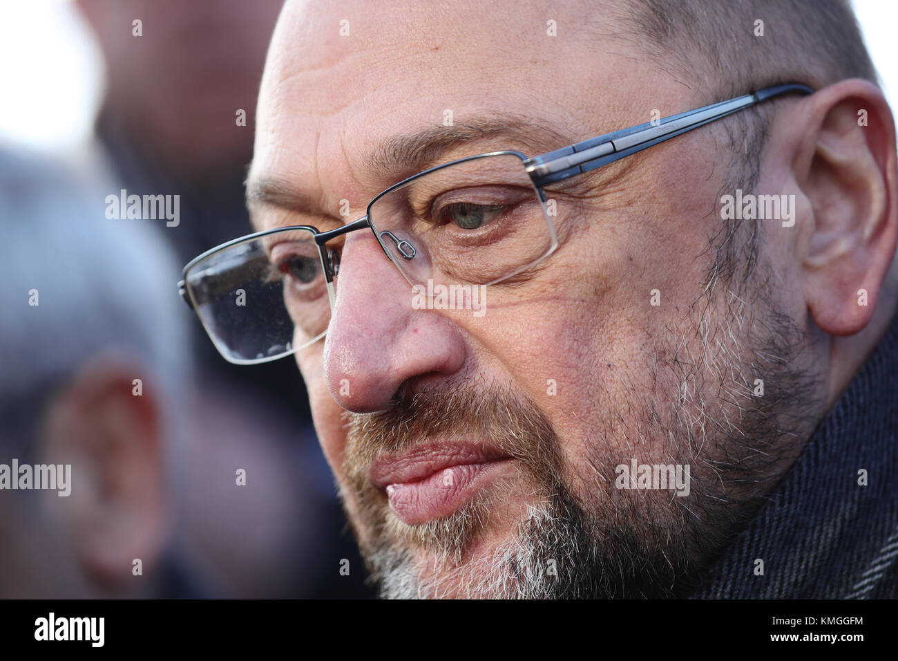 Berlin, Germany. 7th Dec, 2017. The chairman of the German Social ...