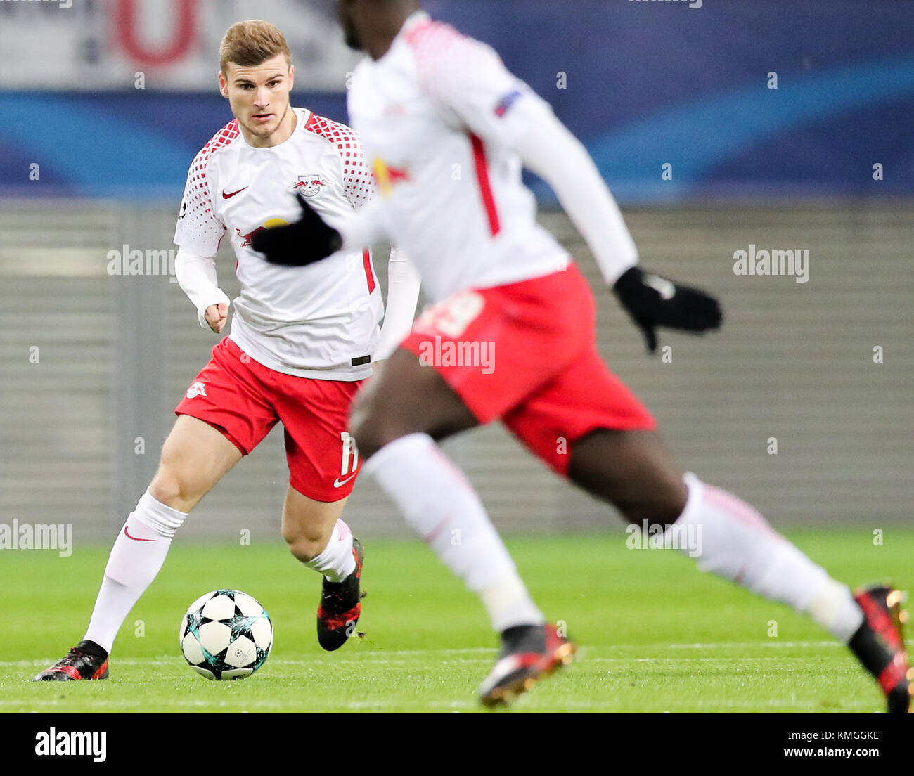 Leipzig, Germany. 06th Dec, 2017. Leipzig's Timo Werner in action ...