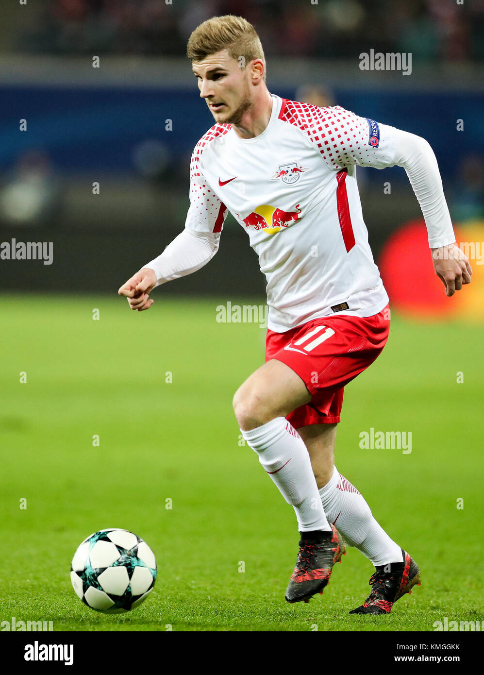 Leipzig, Germany. 06th Dec, 2017. Leipzig's Timo Werner in action ...