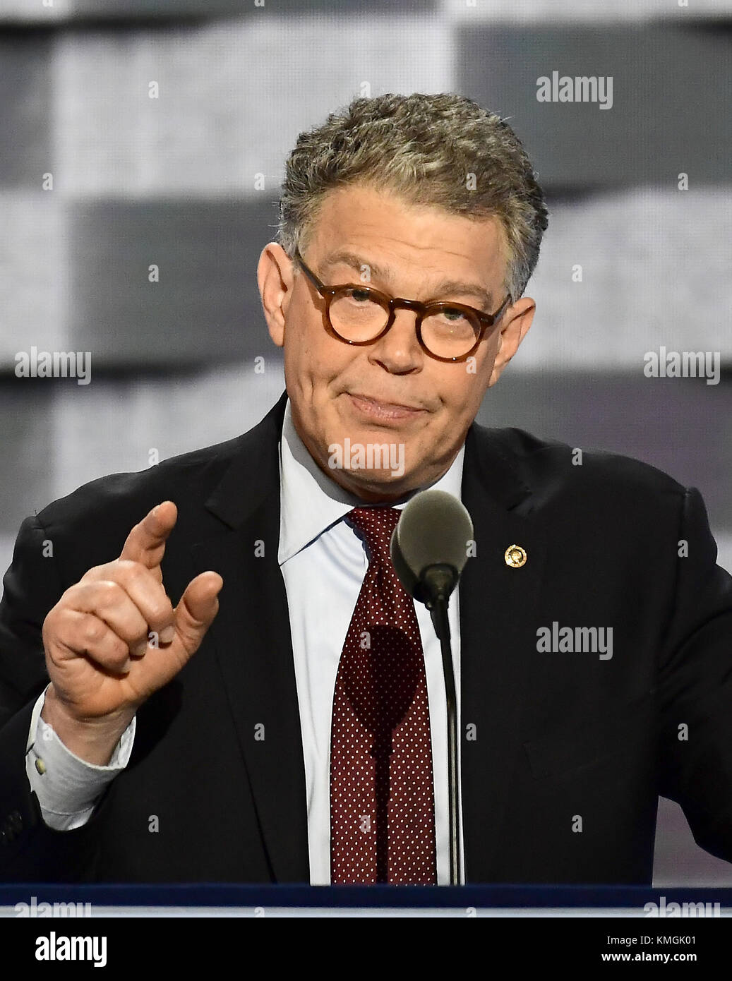 United States Senator Al Franken (Democrat of Minnesota) makes remarks ...