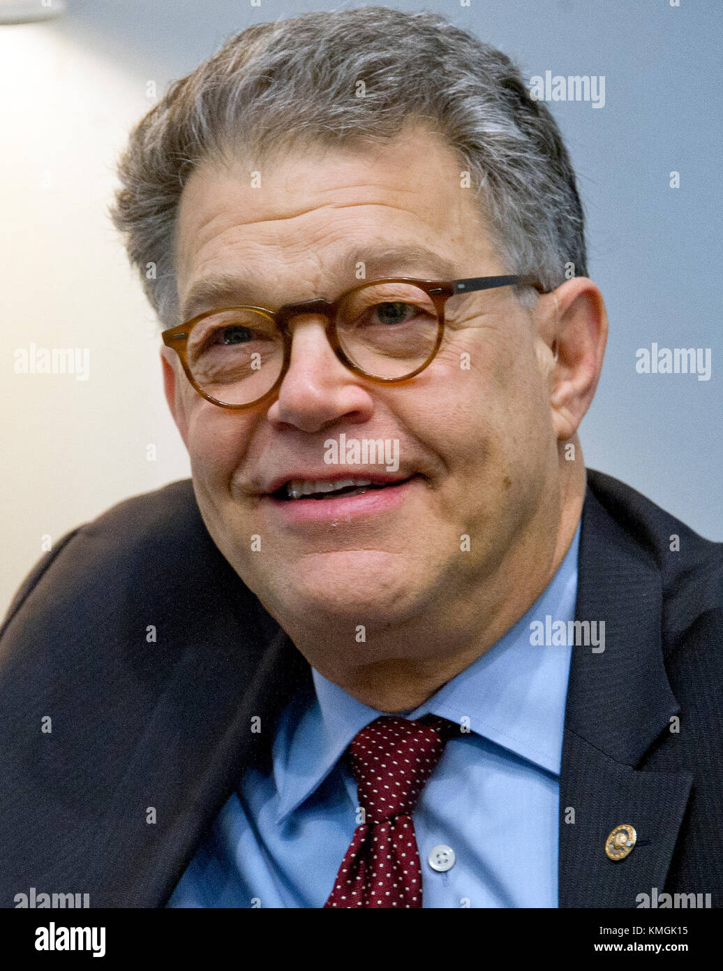 United States Senator Al Franken (Democrat of Minnesota), during a ...