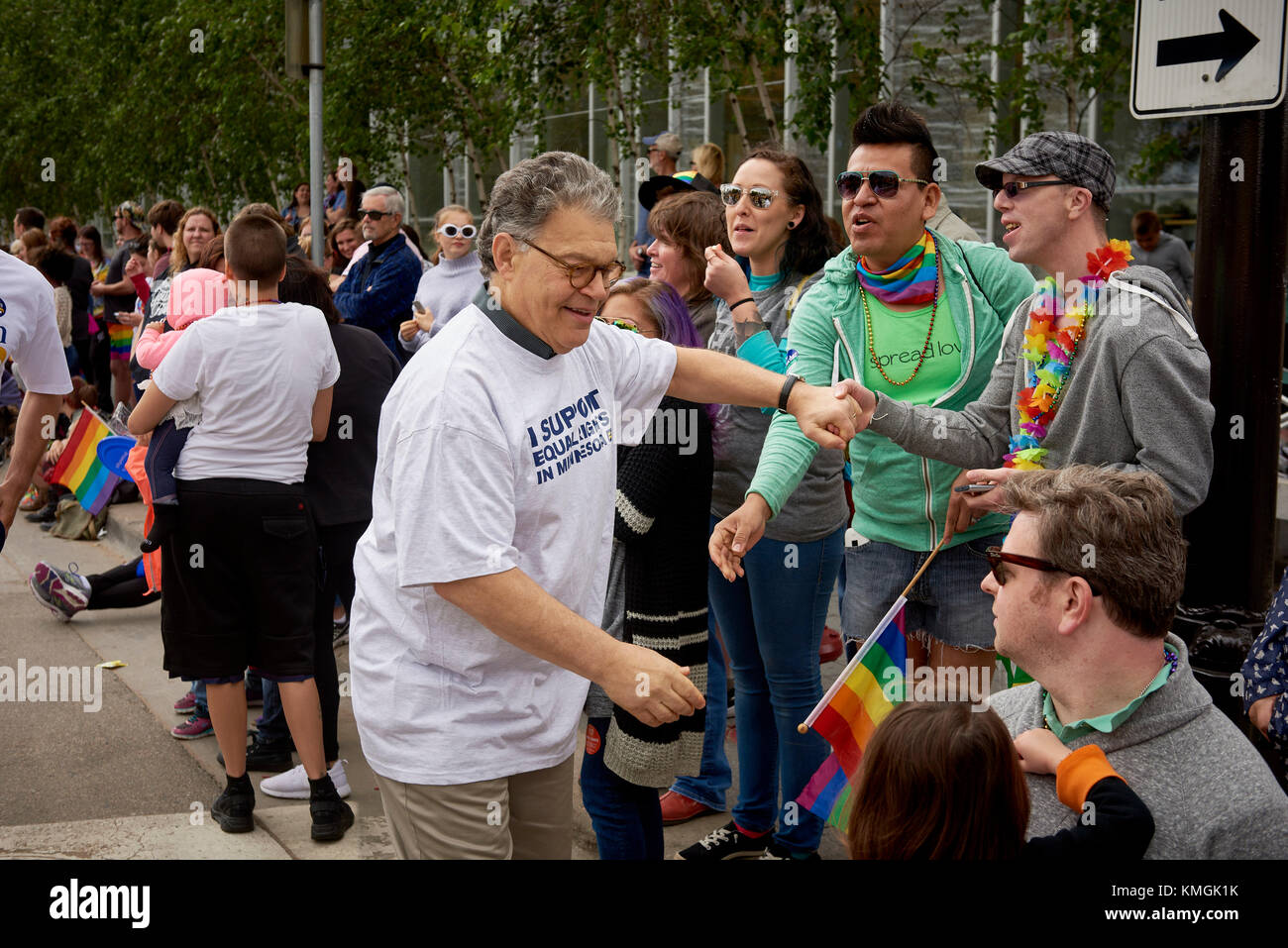 MINNEAPOLIS, MN JUNE 25: Minnesota's US Senator Al Franken walks in the ...