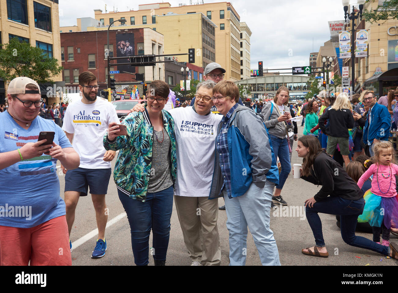 MINNEAPOLIS, MN JUNE 25: Minnesota's US Senator Al Franken walks in the ...