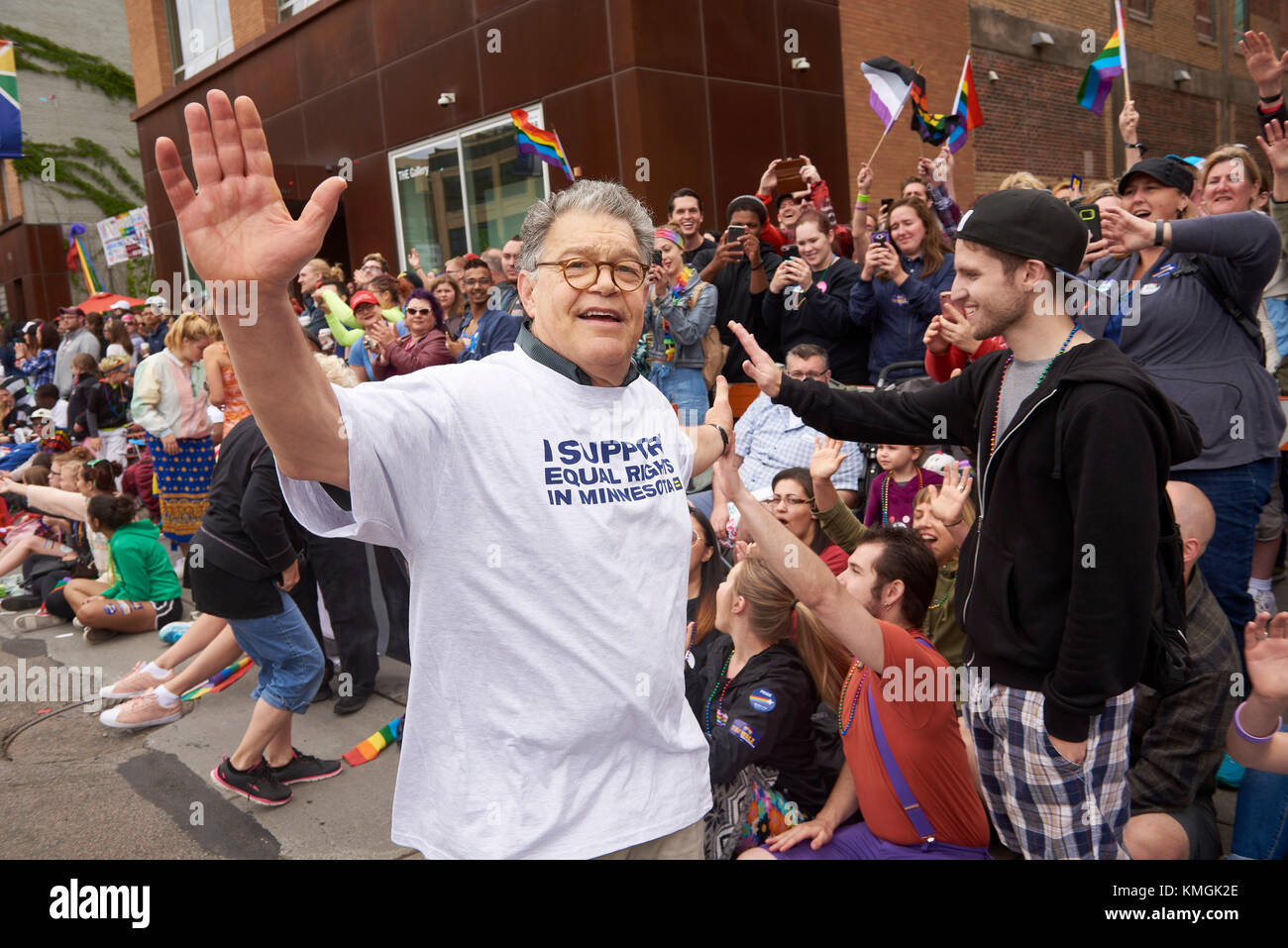 MINNEAPOLIS, MN JUNE 25: Minnesota's US Senator Al Franken walks in the ...