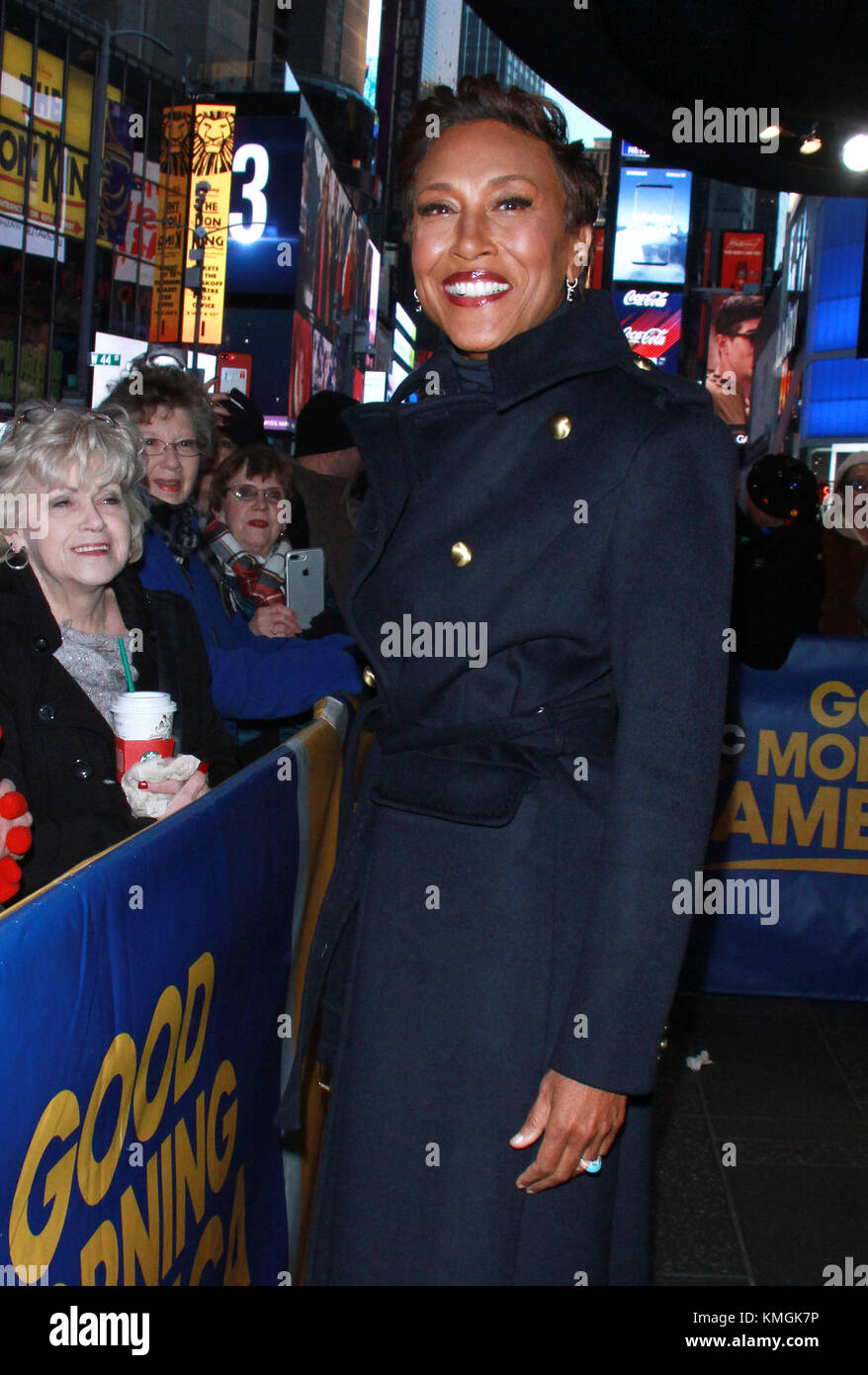 New York, NY, USA. 7th Dec, 2017. Robin Roberts on the set of ABC's ...