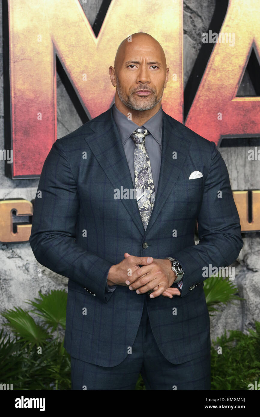 London, UK. 7th December, 2017. Dwayne Johnson, Jumanji: Welcome to the ...