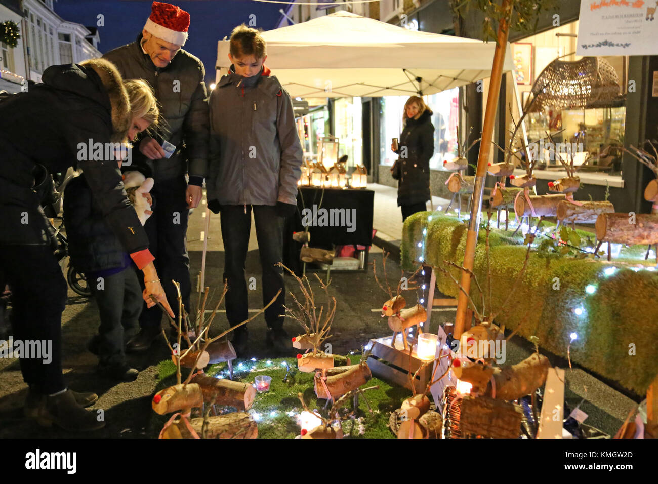 Reindeer decorations stall. 'Winter Wander' Christmas Fair. 7th ...