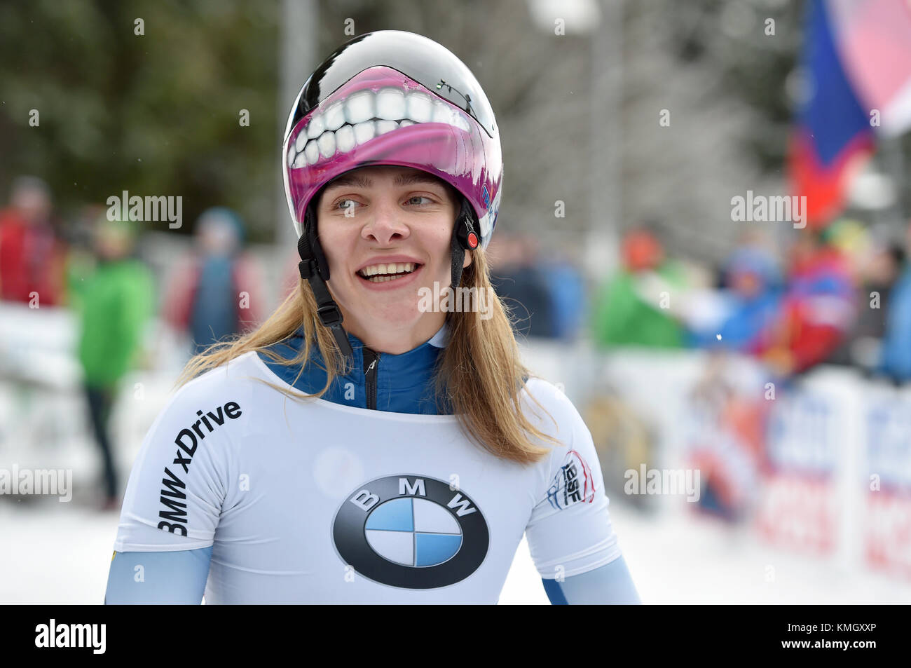 Winterberg, Germany. 8th Dec, 2017. Russian skeleton pilot Elena ...