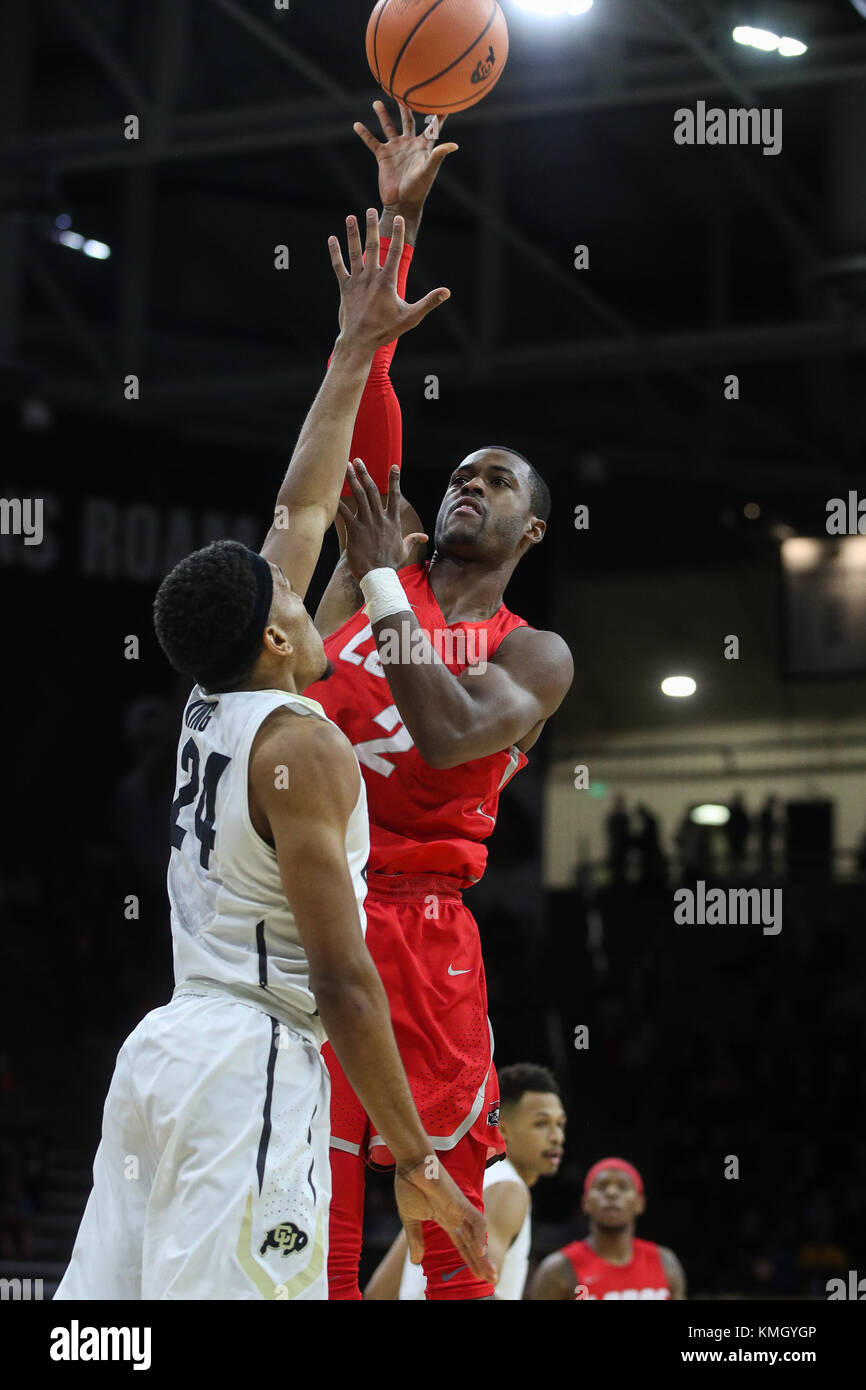 December 06, 2017: New Mexico's Sam Logwood shoots over Colorado's ...