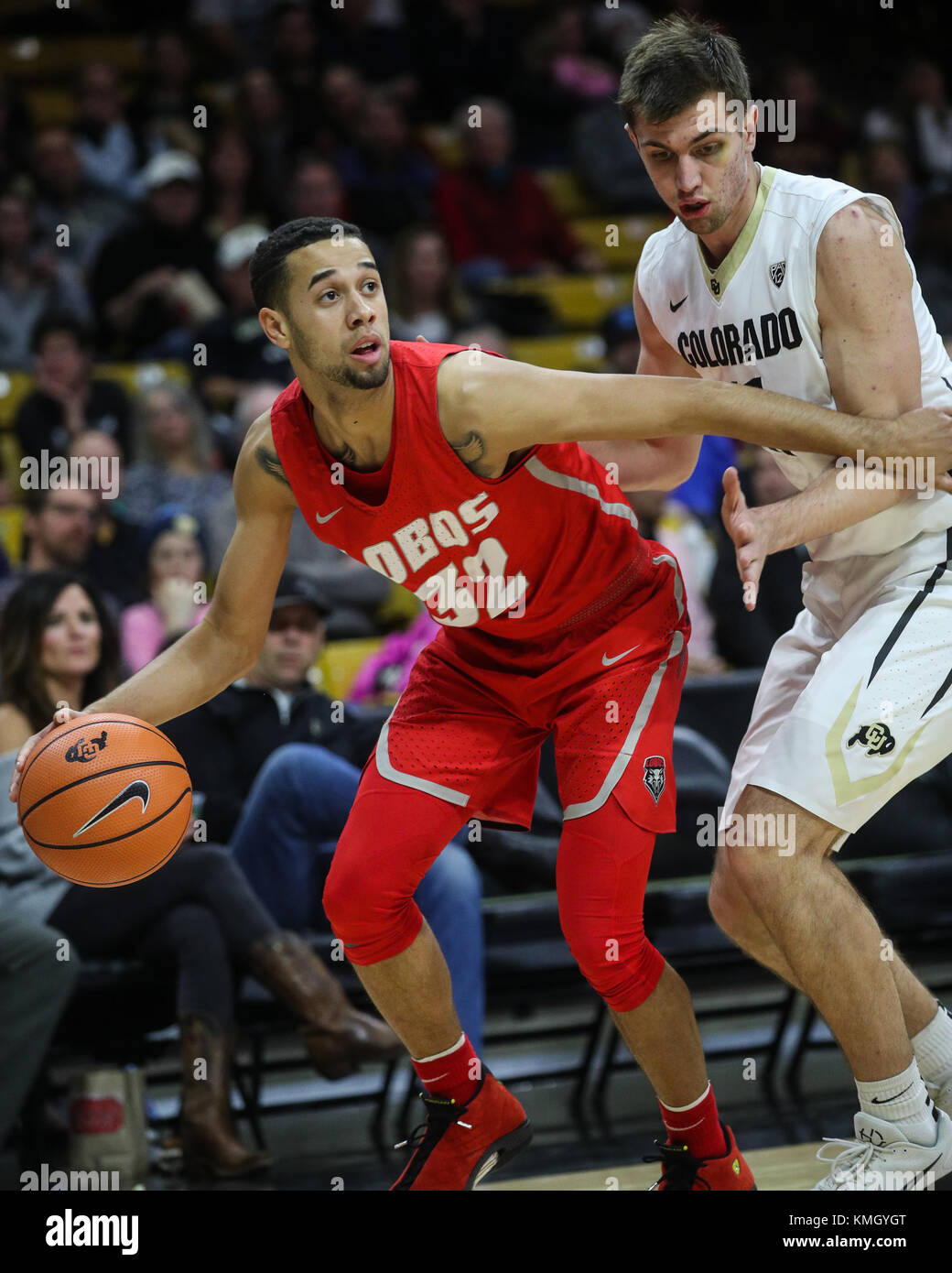 December 06, 2017: New Mexico's Anthony Mathis gets past Colorado's ...