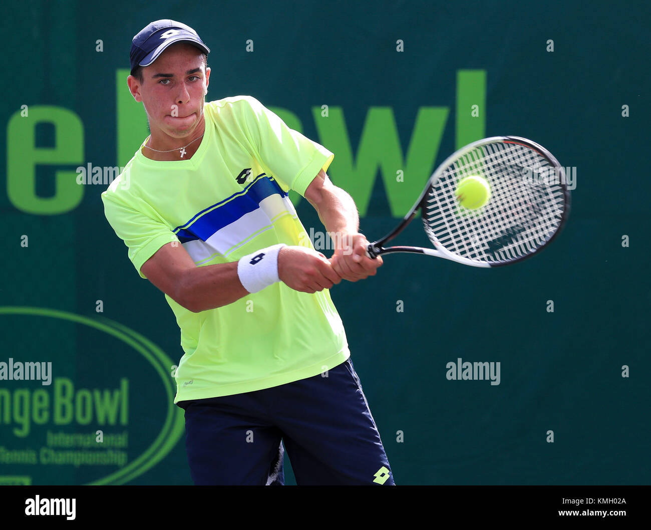 Plantation, Florida, USA. 07th Dec, 2017. Cezar CRETU (ROU) plays in ...