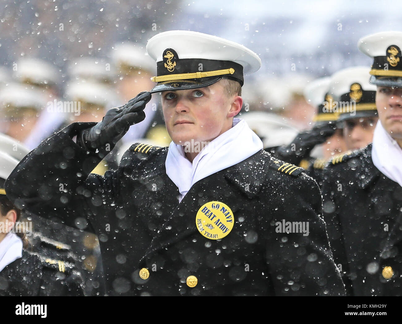 Army midshipmen navy 2017 black knights hi-res stock photography and ...