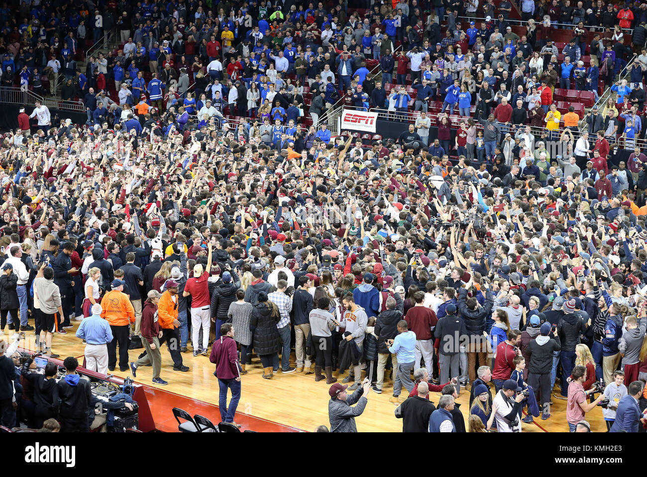 Ncaa Basketball Fans Storming The Court
