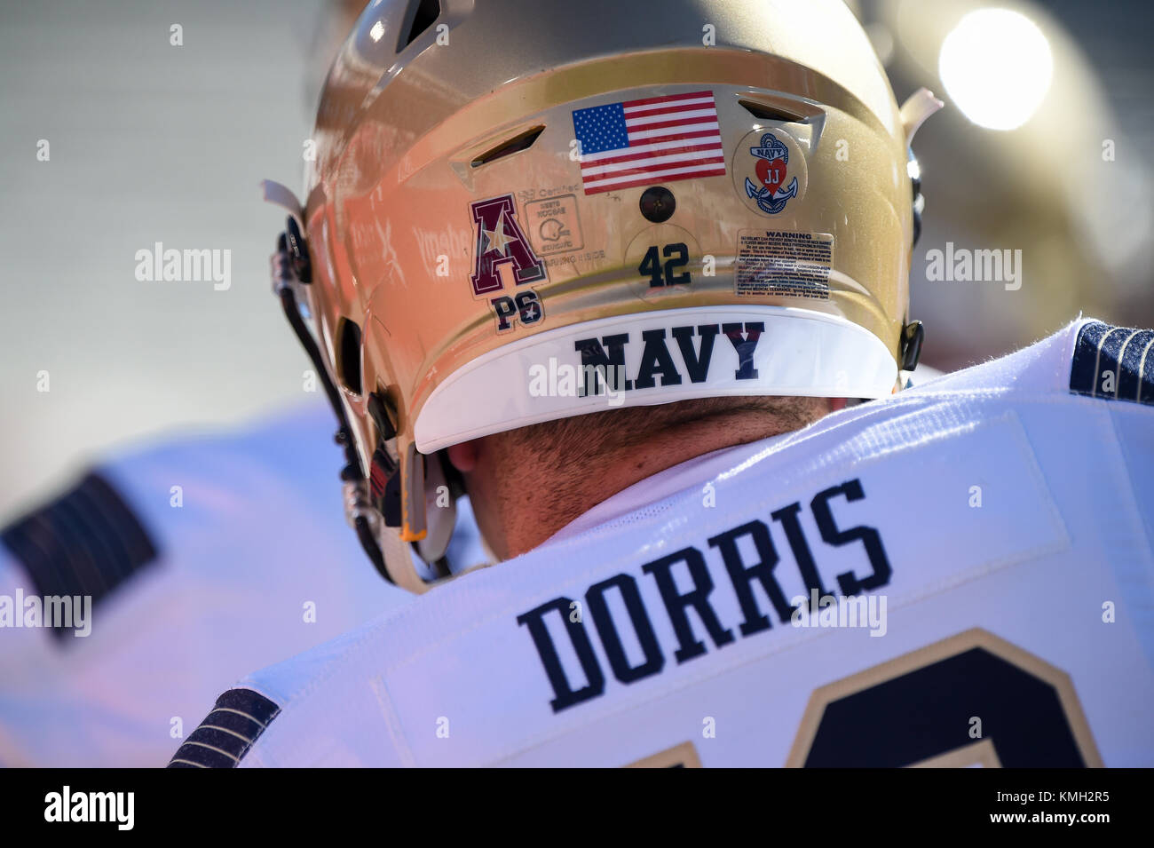 Houston, TX, USA. 24th Nov, 2017. Navy Midshipmen linebacker Conner ...