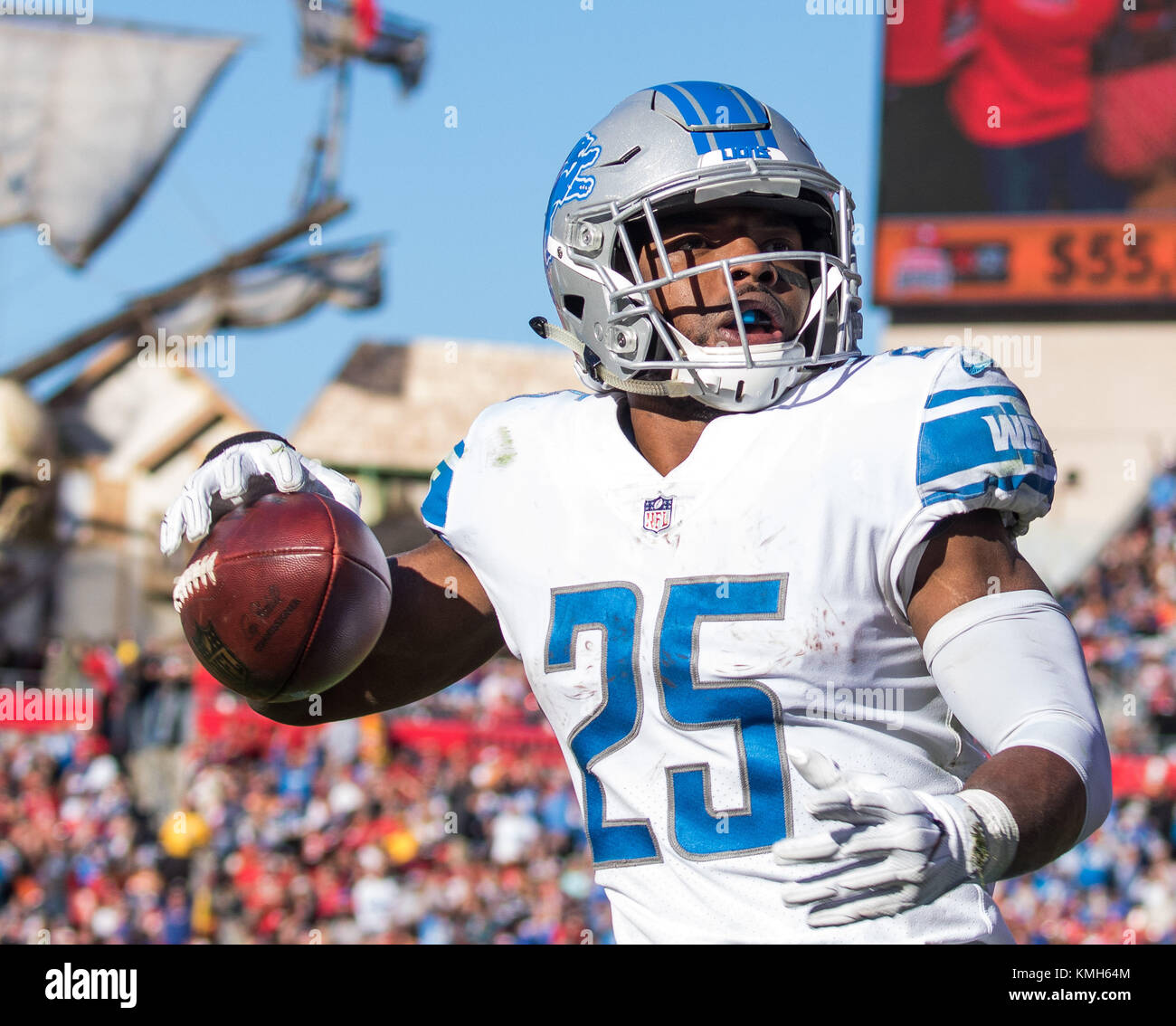 December 10, 2017 - Detroit Lions running back Theo Riddick (25 ...