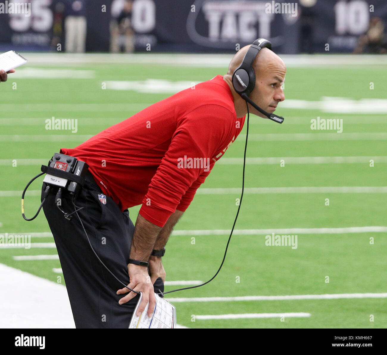 Houston, TX, USA. 10th Dec, 2017. San Francisco 49ers defensive ...
