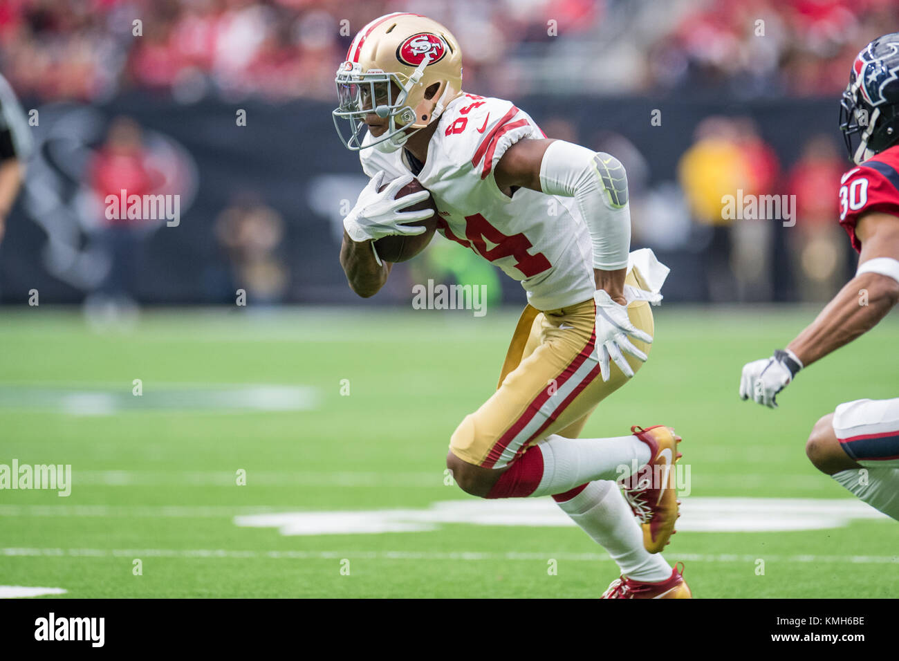 Houston, TX, USA. 10th Dec, 2017. San Francisco 49ers wide receiver ...