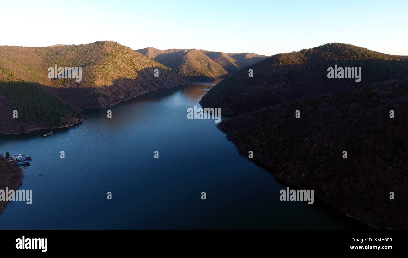 Nanyang. 10th Dec, 2017. Aerial photo taken on Dec. 10, 2017 shows the ...