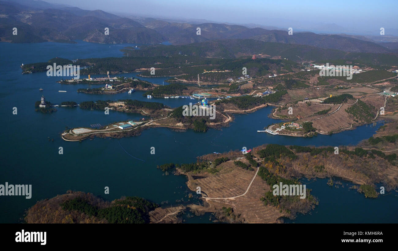 Nanyang. 10th Dec, 2017. Aerial photo taken on Dec. 10, 2017 shows the ...