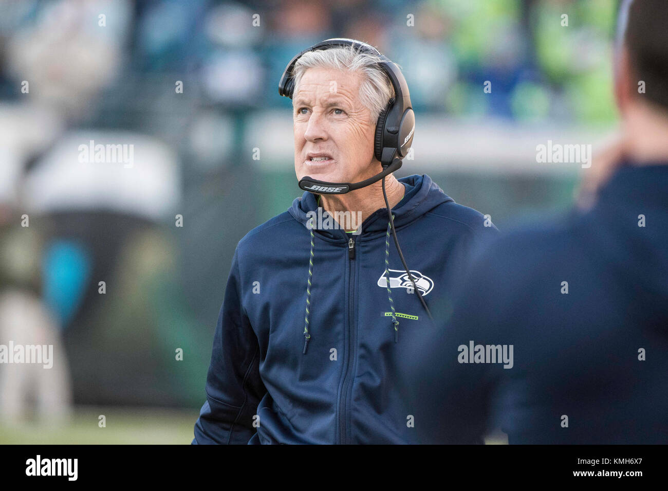 Jacksonville, FL, USA. 10th Dec, 2017. Seattle Seahawks head coach Pete ...