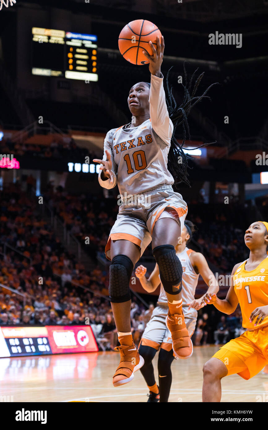 Knoxville, USA. 10th Dec, 2017. Lashann Higgs #10 of the Texas ...