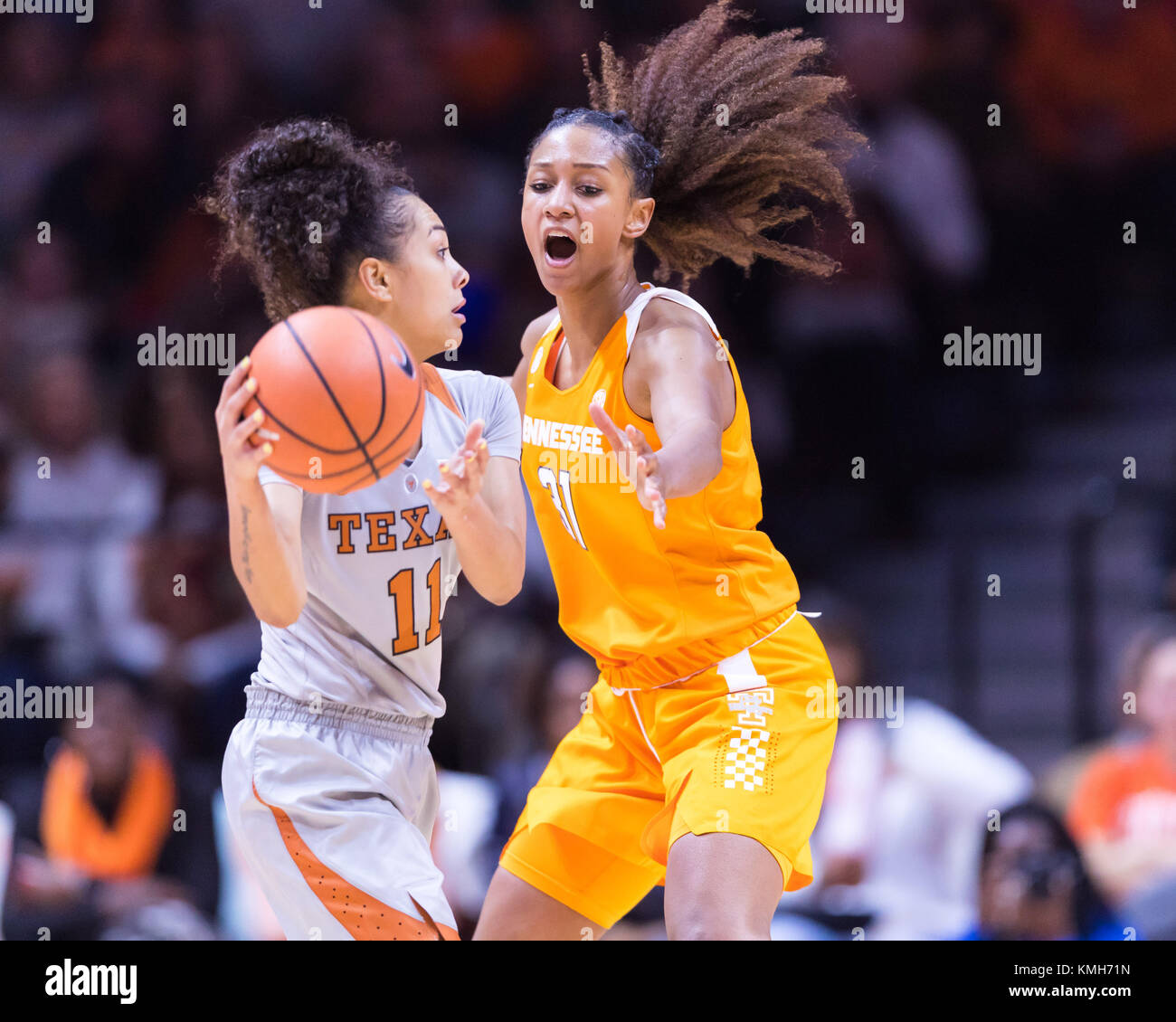 Knoxville, USA. 10th Dec, 2017. Jaime Nared #31 of the Tennessee Lady ...