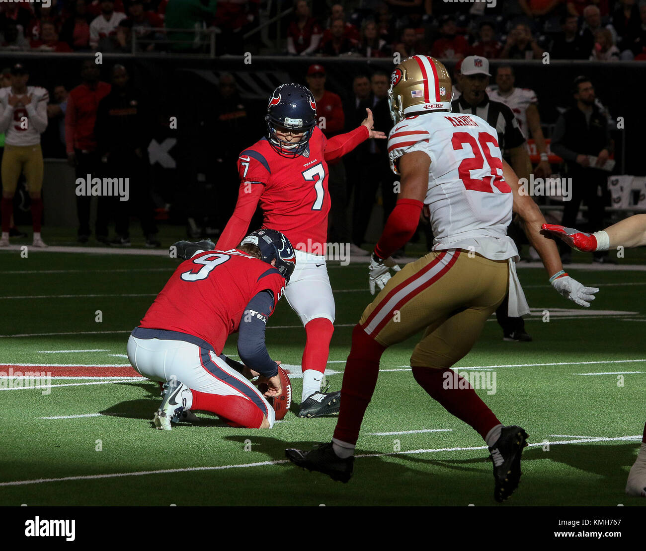 Houston, TX, USA. 10th Dec, 2017. Houston Texans kicker Ka'imi ...