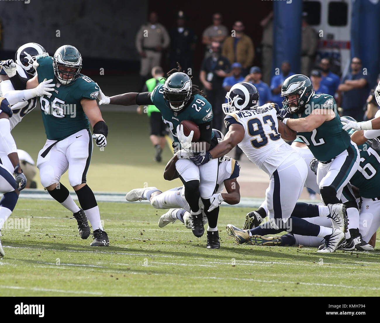 Los Angeles, CA, USA. 10th Dec, 2017. Philadelphia Eagles running back ...