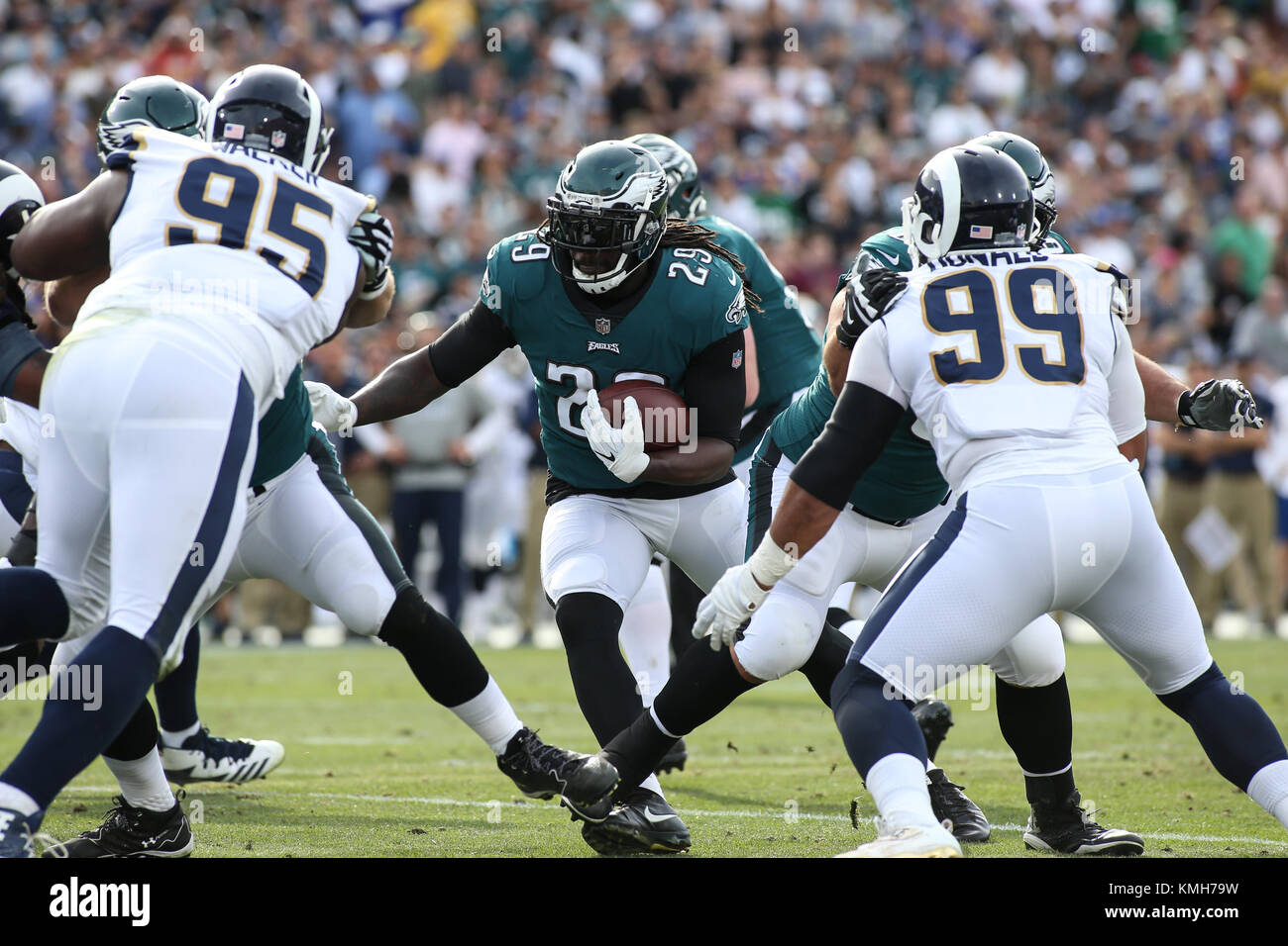 Los Angeles, CA, USA. 10th Dec, 2017. Philadelphia Eagles running back ...