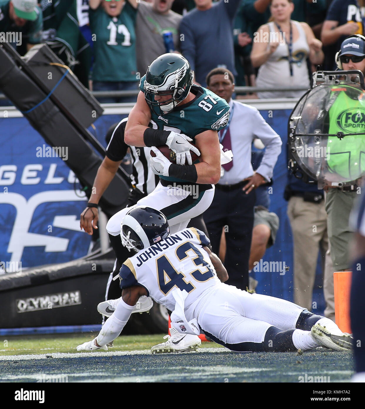 Los Angeles, CA, USA. 10th Dec, 2017. Philadelphia Eagles tight end ...