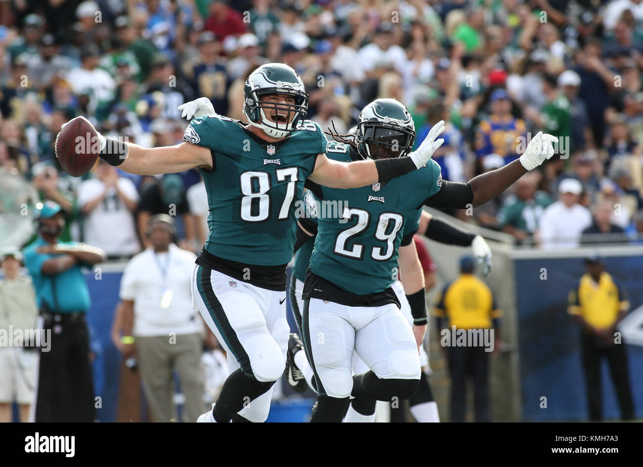Los Angeles, CA, USA. 10th Dec, 2017. Philadelphia Eagles tight end ...