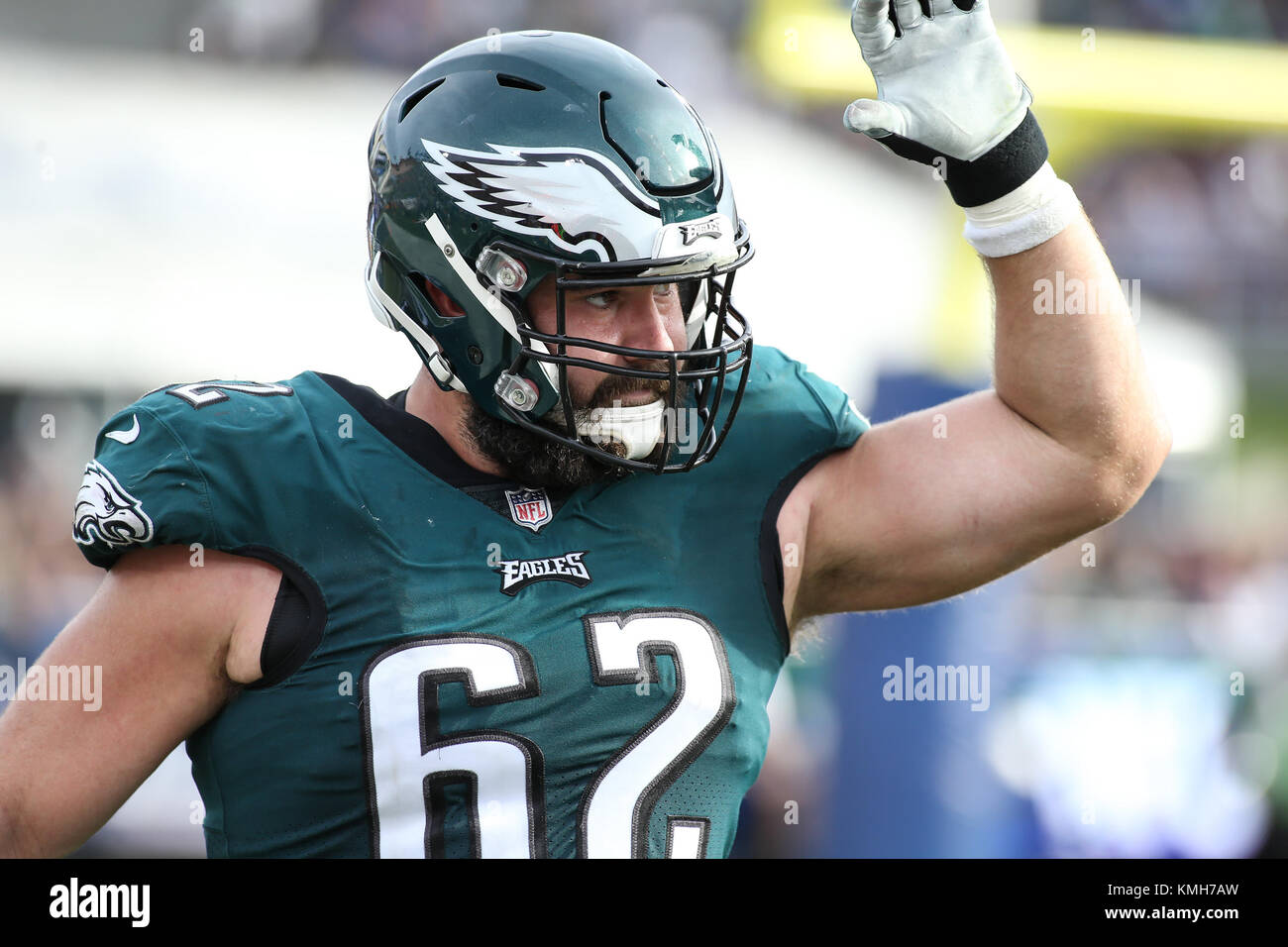 Los Angeles, CA, USA. 10th Dec, 2017. Philadelphia Eagles center Jason ...