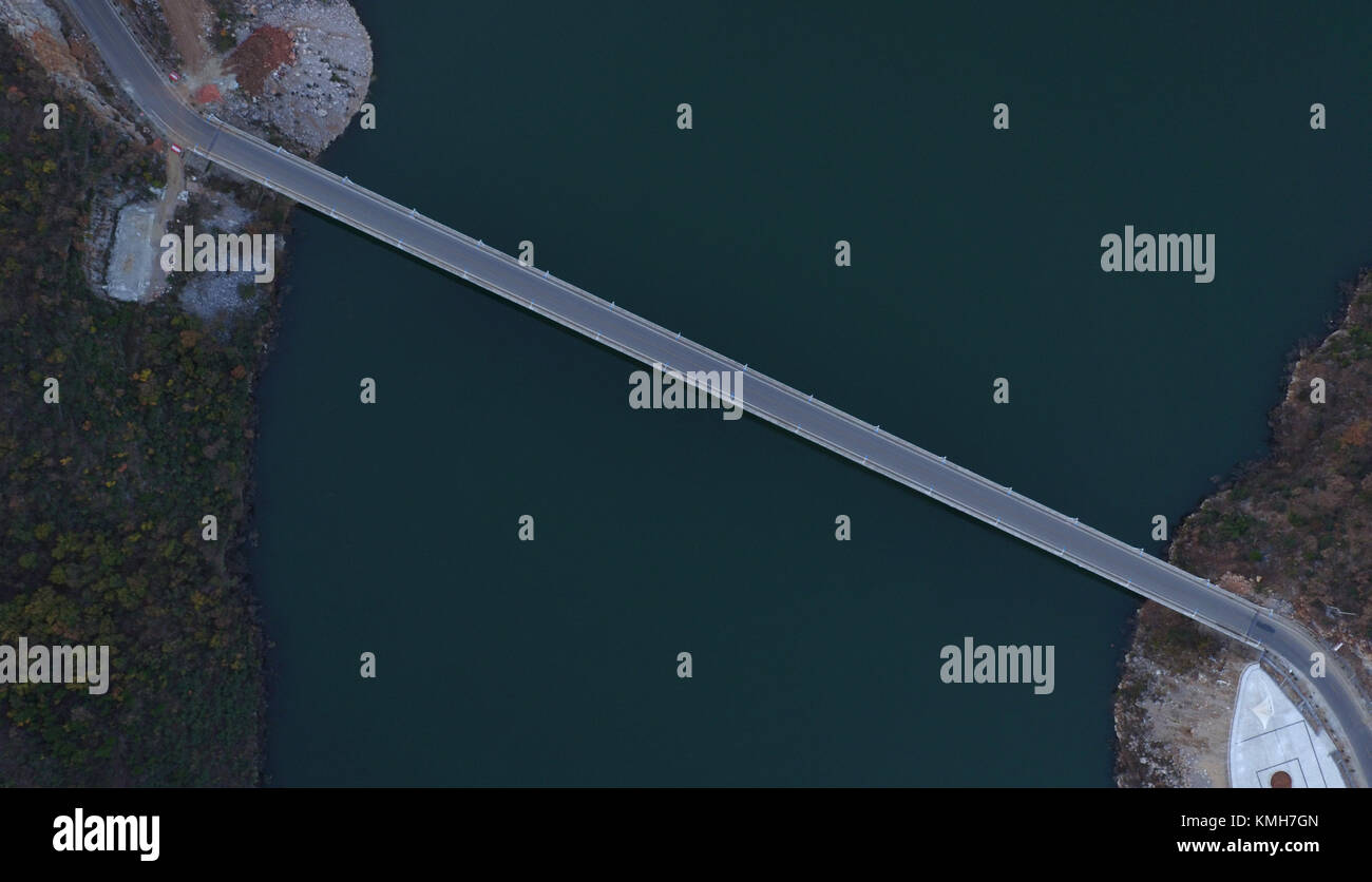 Nanyang. 10th Dec, 2017. Aerial photo taken on Dec. 10, 2017 shows the ...