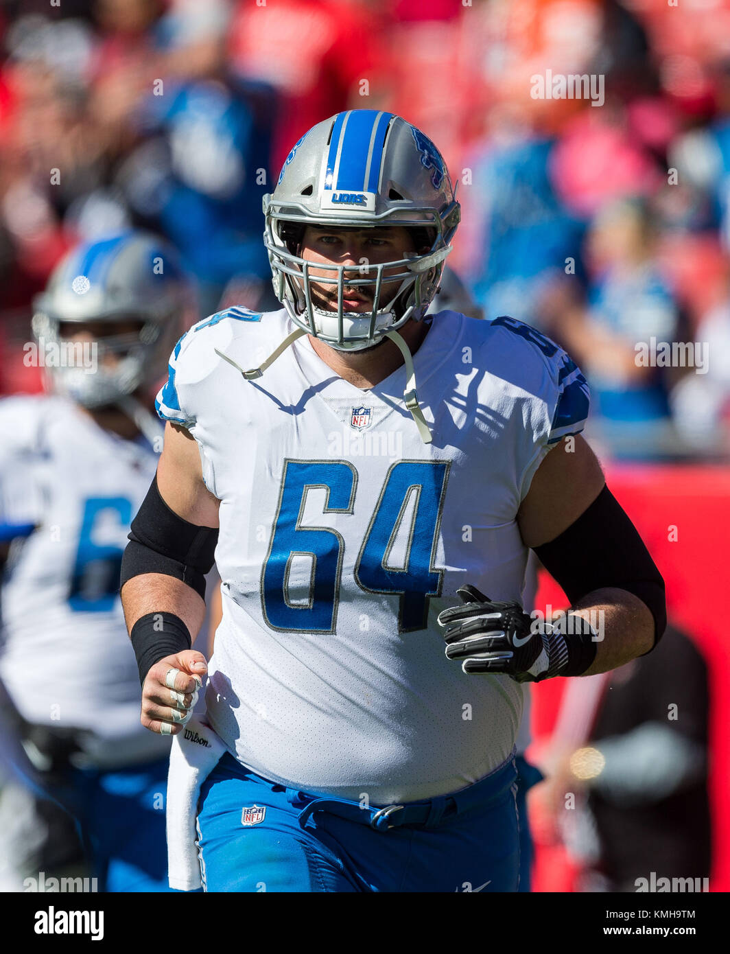 December 10, 2017 - Detroit Lions center Travis Swanson (64) before the ...