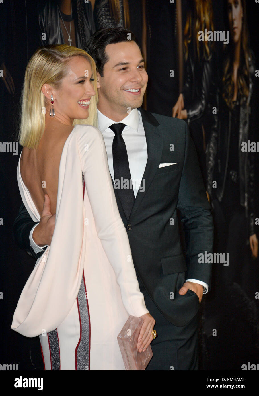 Los Angeles, USA. 12th Dec, 2017. Anna Camp & Skylar Astin at the world ...