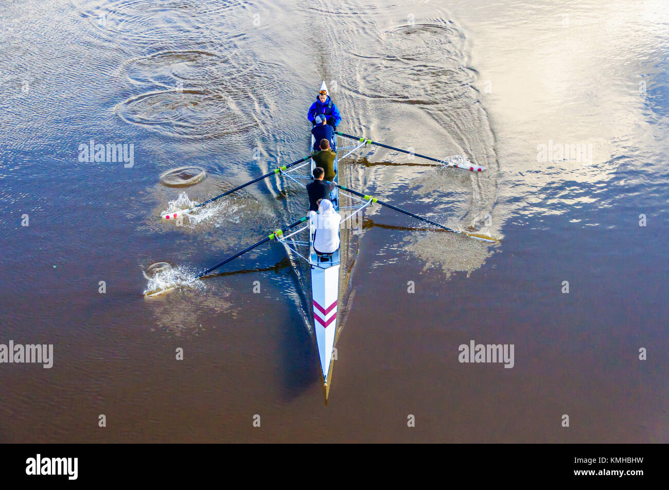 Four rowers and cox hi-res stock photography and images - Alamy