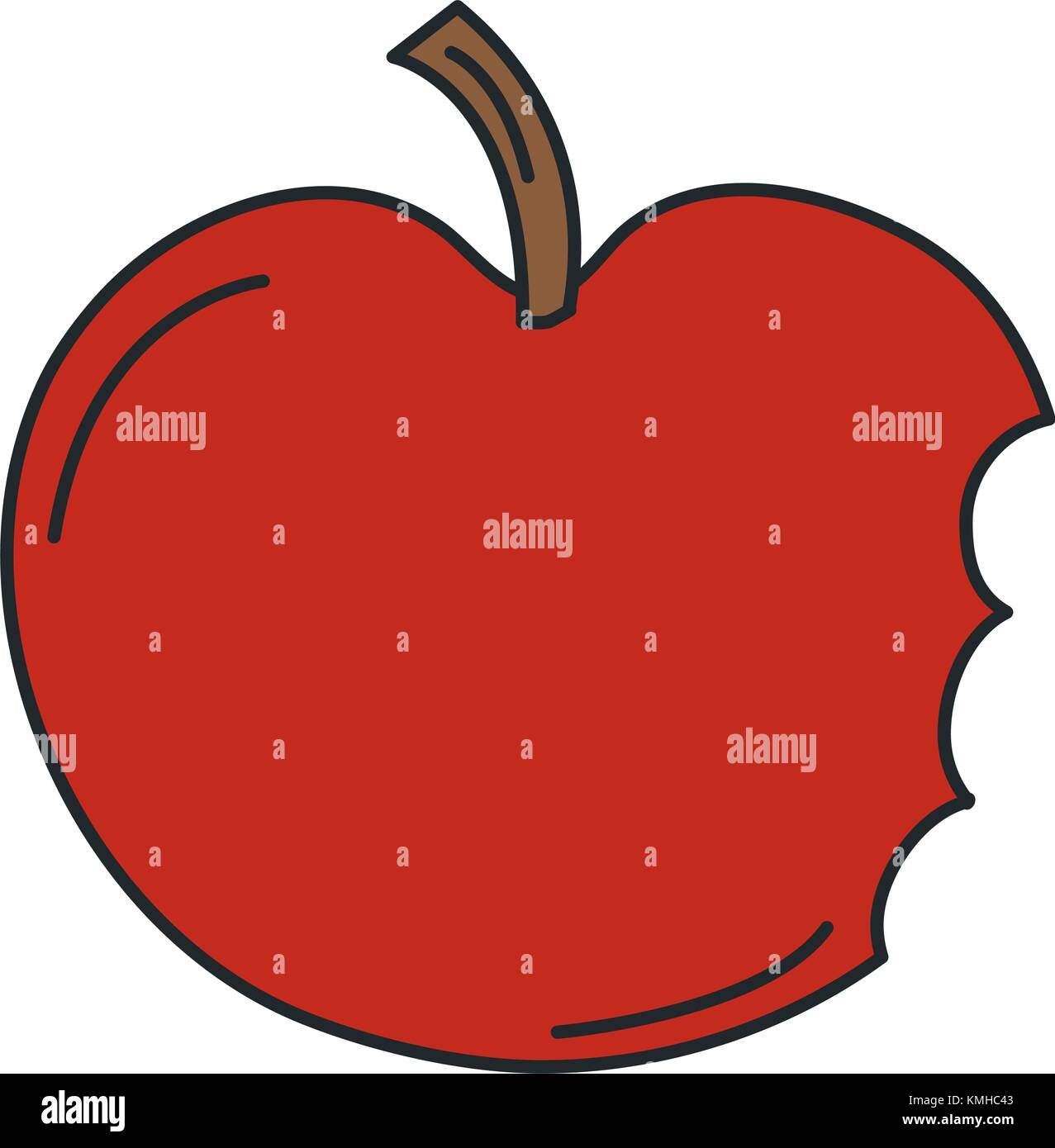 bitten apple fresh fruit icon vector illustration design Stock Vector Image & Art - Alamy