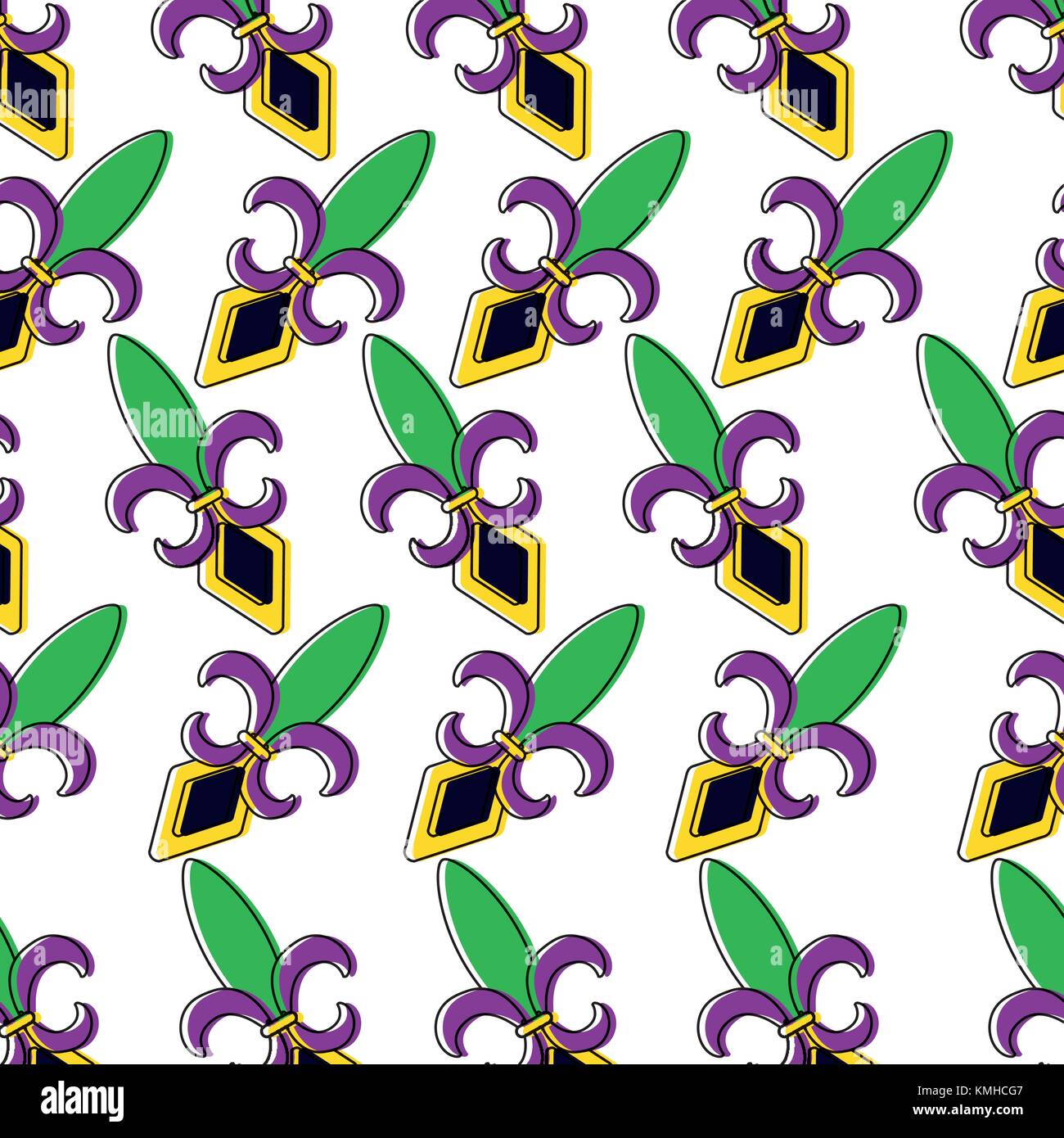 fleur de lis mardi gras carnival symbol Stock Vector Image & Art - Alamy