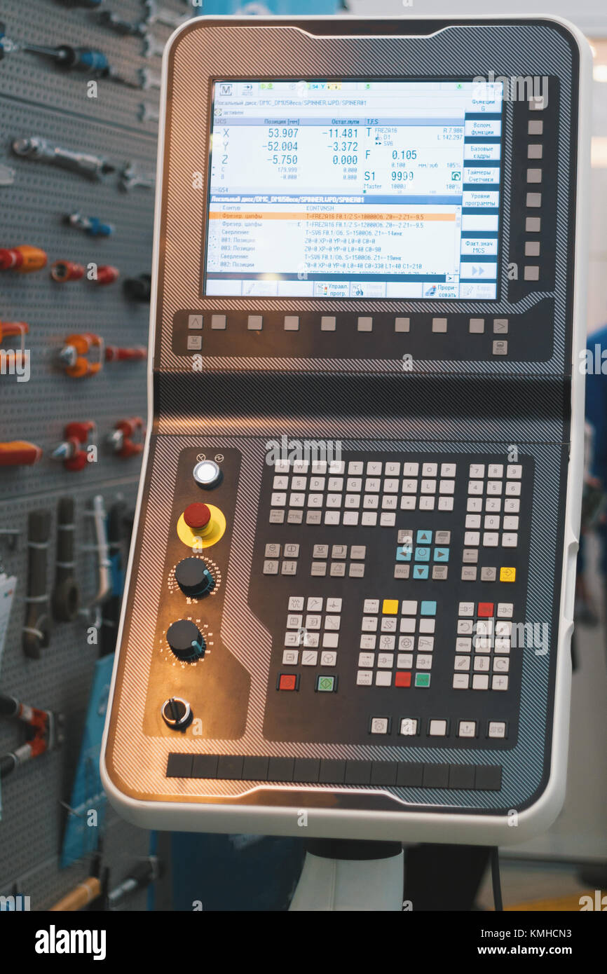 Industrial remote control panel of metal working manufactory Stock ...