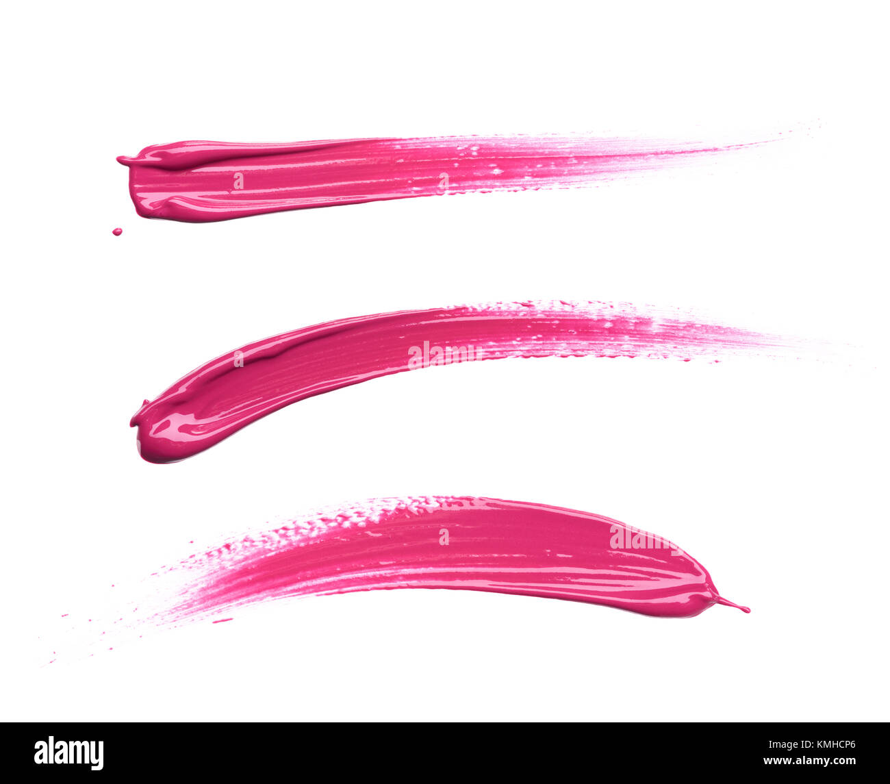 smear paint of cosmetic products on a white background Stock Photo - Alamy