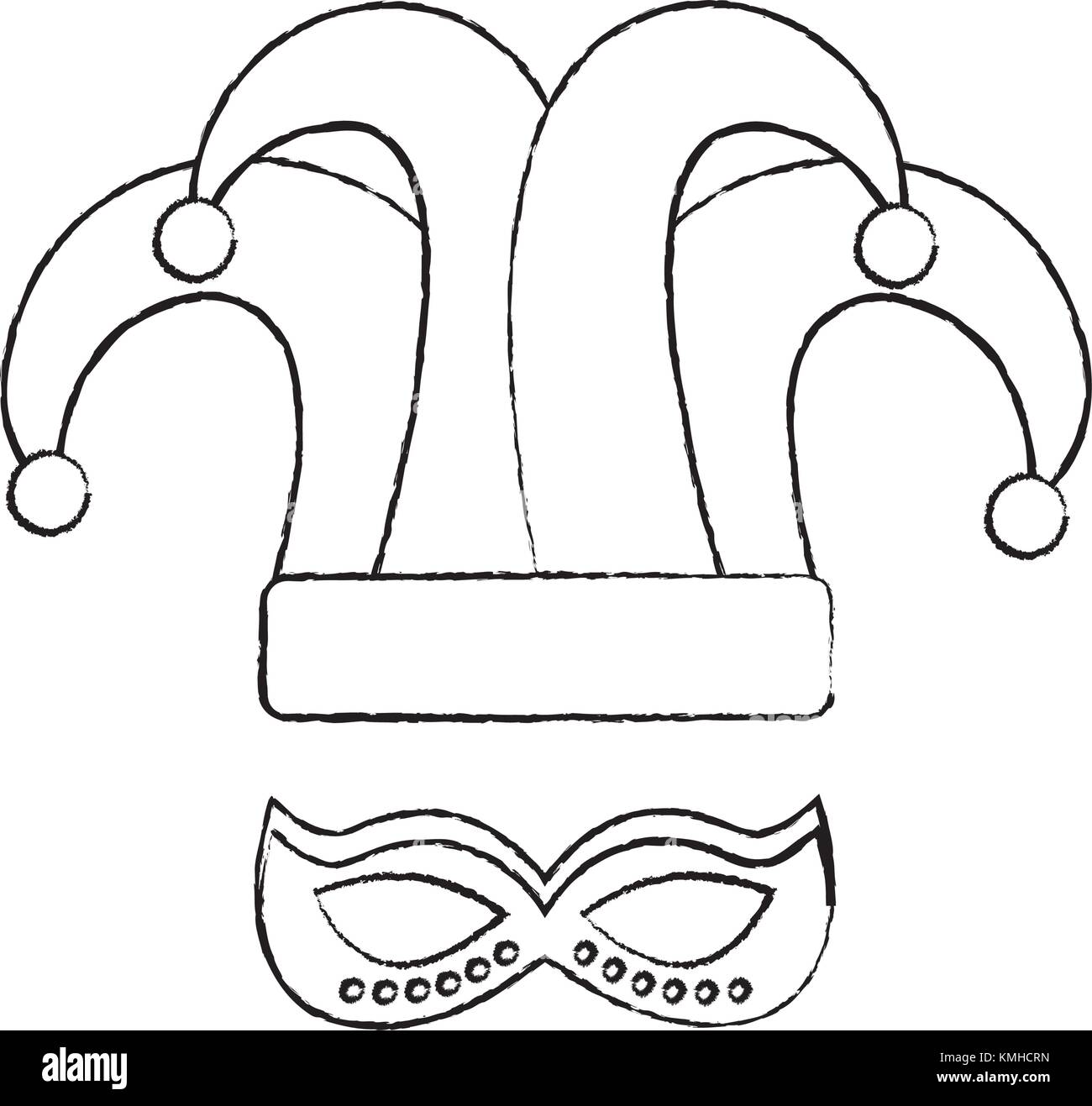 Venetian joker jester mask Stock Vector Images - Alamy