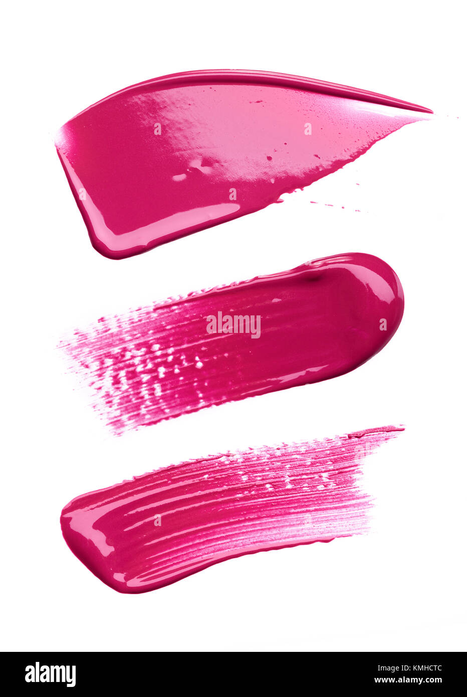 smear paint of cosmetic products on a white background Stock Photo - Alamy