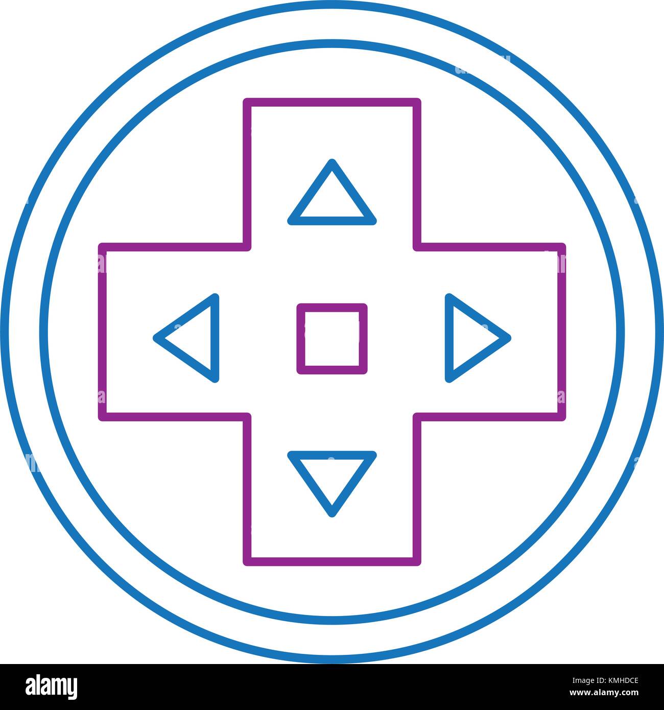 video game cross icon vector illustration design Stock Vector Image ...