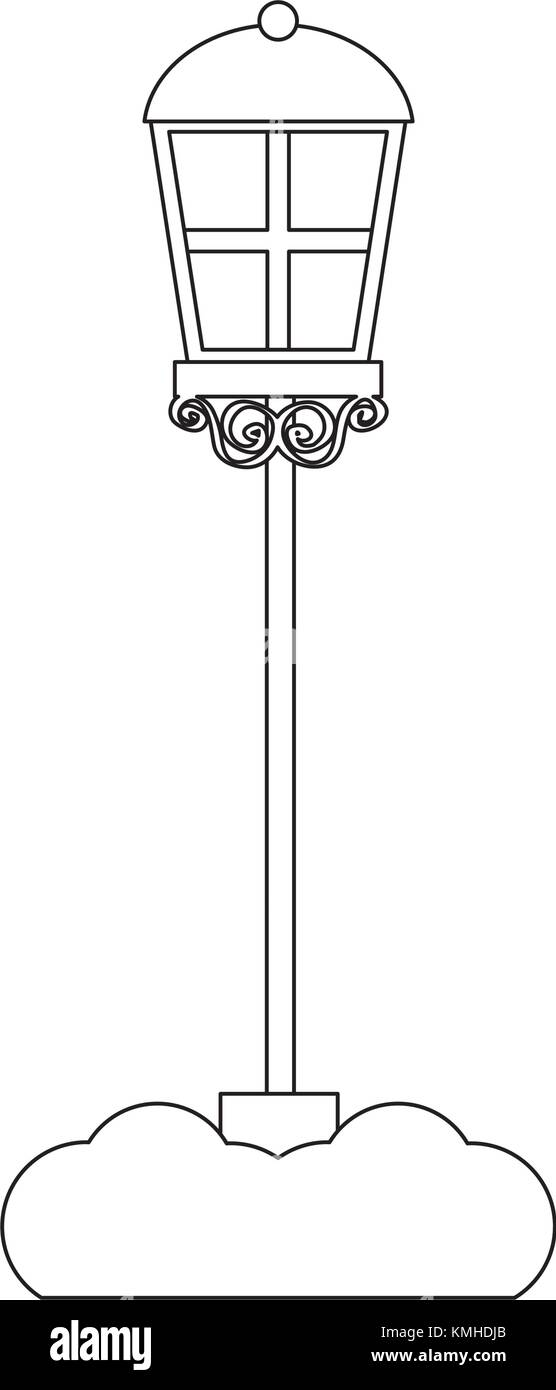 Green lamp decoration Black and White Stock Photos & Images - Alamy