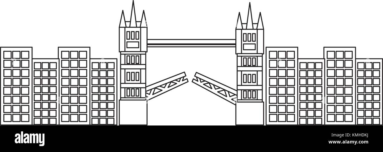 london bridge building urban city landmark Stock Vector Image & Art - Alamy
